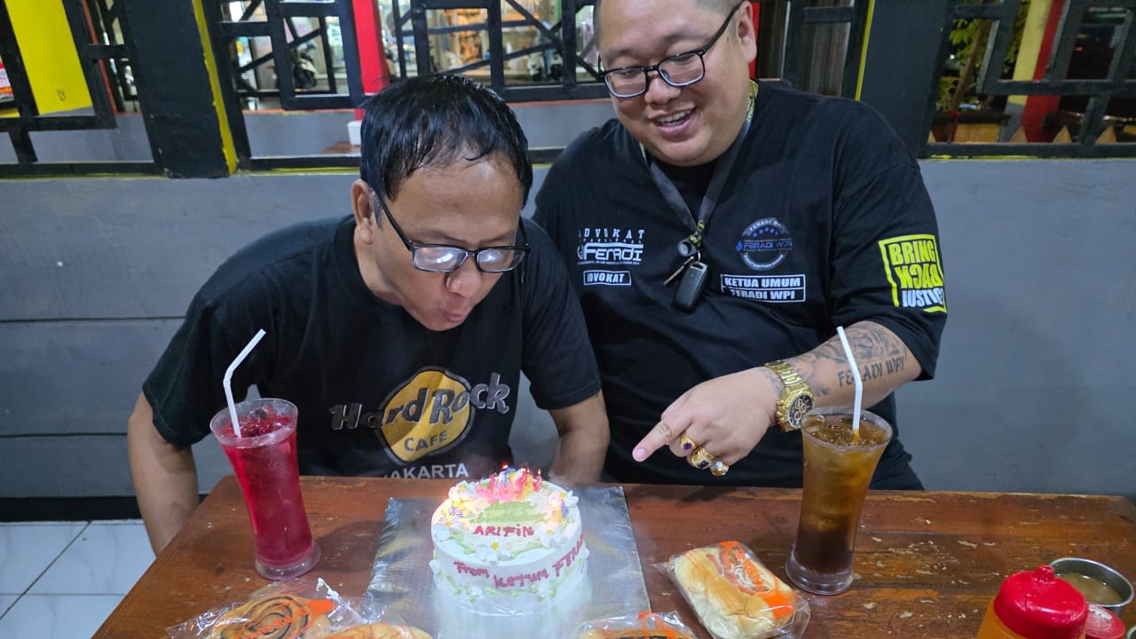 Waketum III DPP FERADI WPI, Mr. ARIFIN dirayakan Ulang Tahunnya yang ke ...