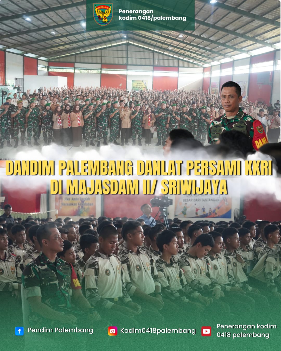 Dandim 0418/Palembang Letkol Arh Erik Novianto, S.Sos Sebagai Danlat ...